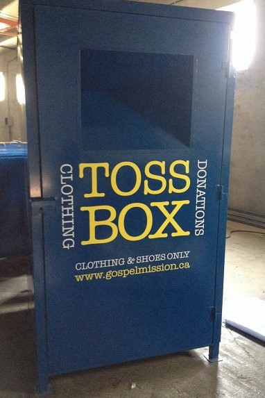 Clothing and Toss Box - Union Gospel Mission Winnipeg